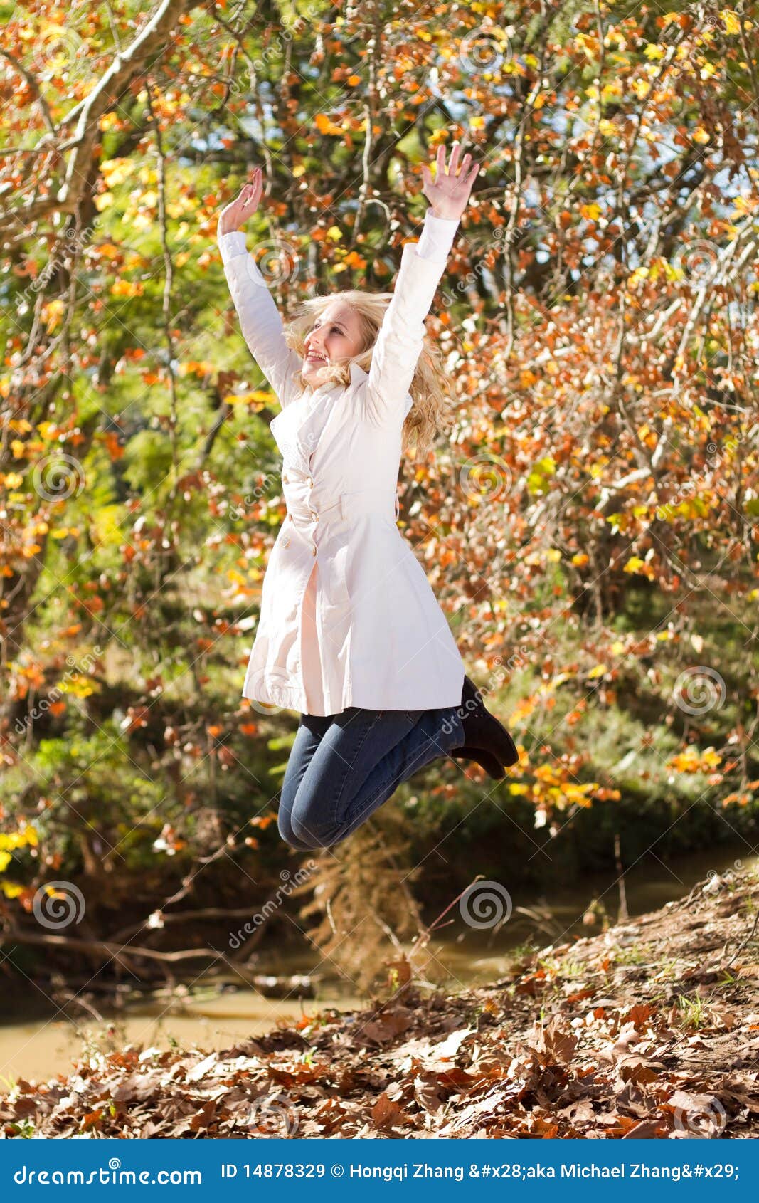 Autumn joy stock image. Image of freedom, forest, golden - 14878329