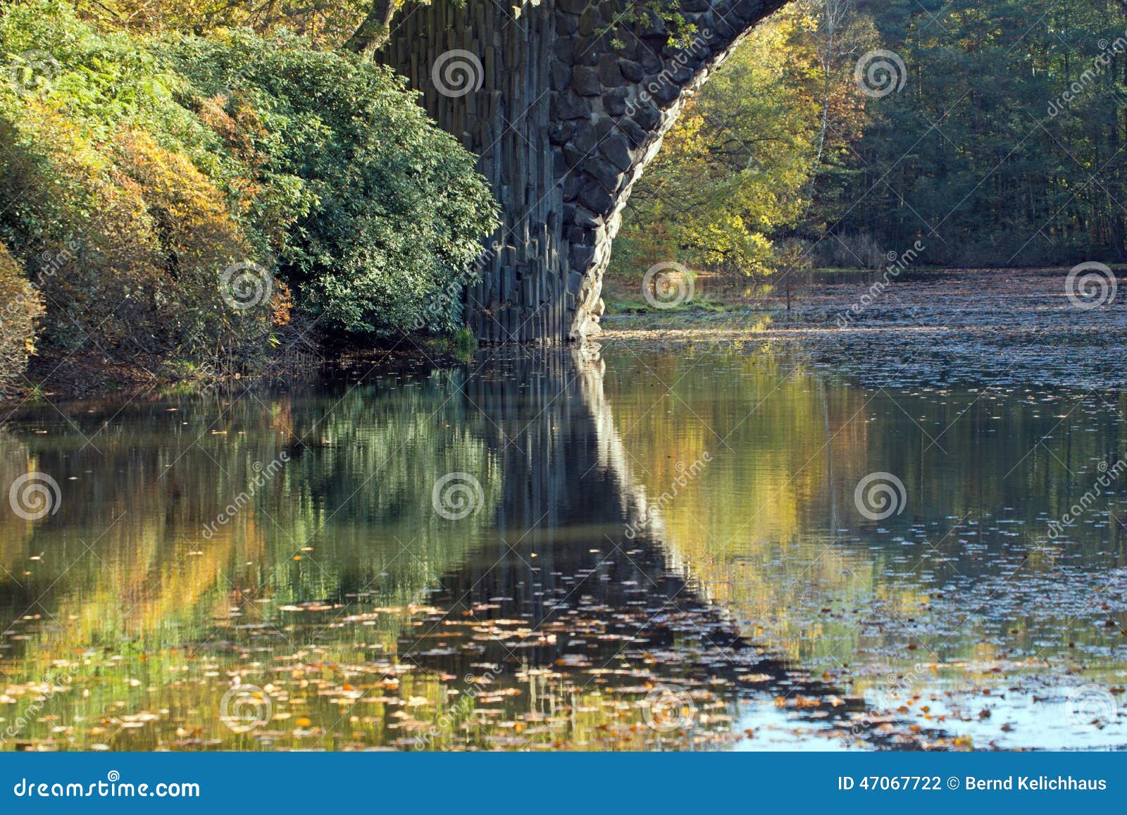 Autumn in the Kromlauer Park Stock Photo - Image of natural, reflection ...