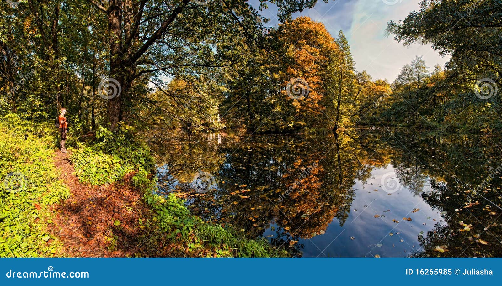 Autumn lake stock image. Image of europe, lake, pond - 16265985