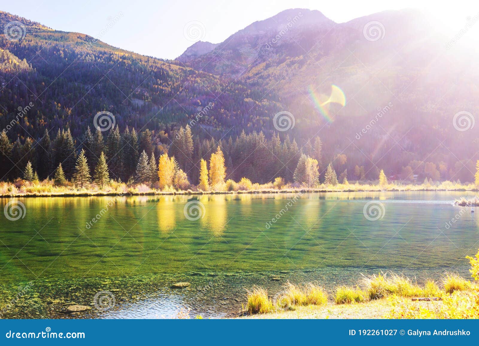 Autumn lake stock image. Image of foliage, october, relaxation - 192261027