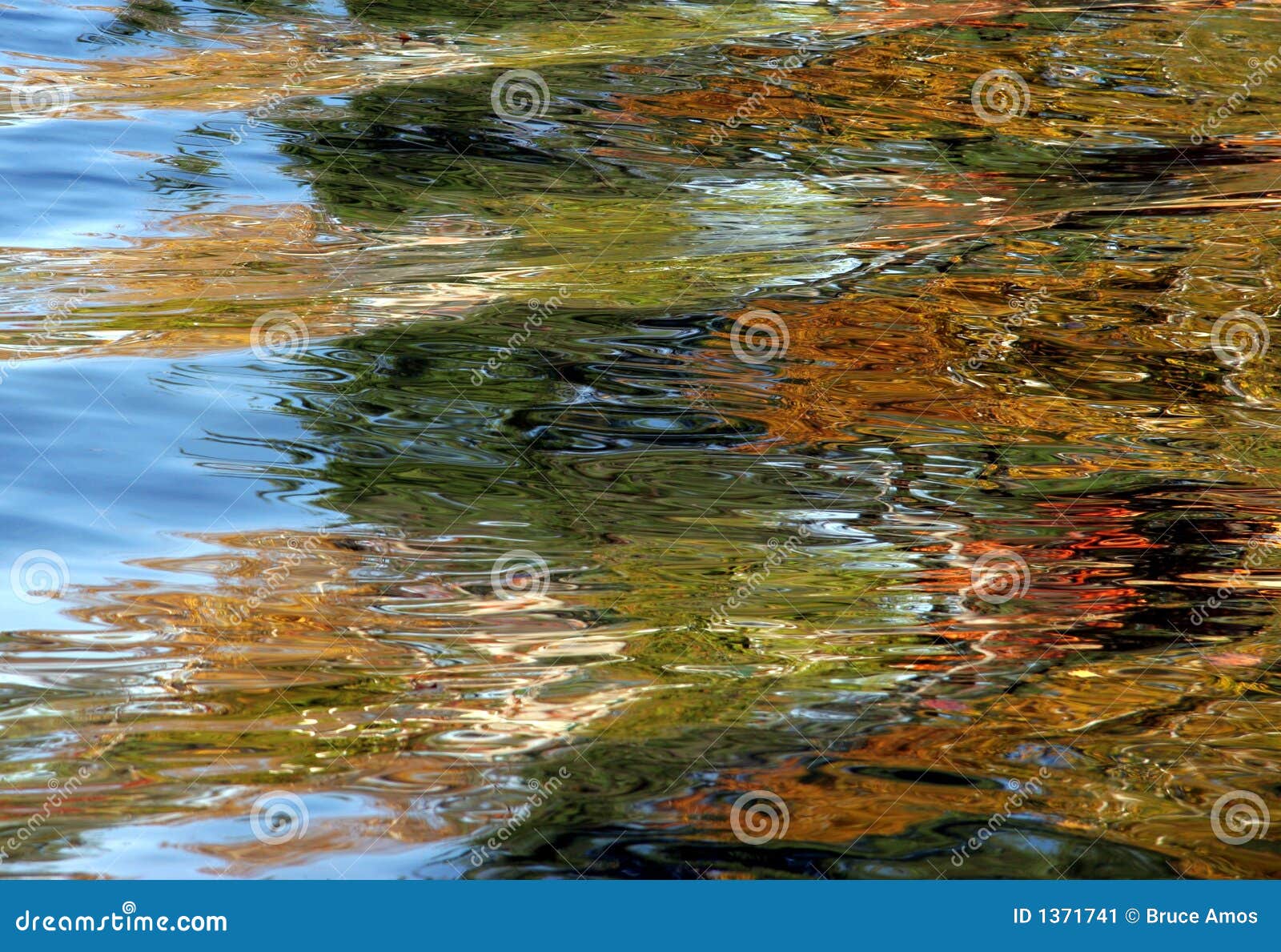 Autumn lake waves abstract stock image. Image of gold - 1371741
