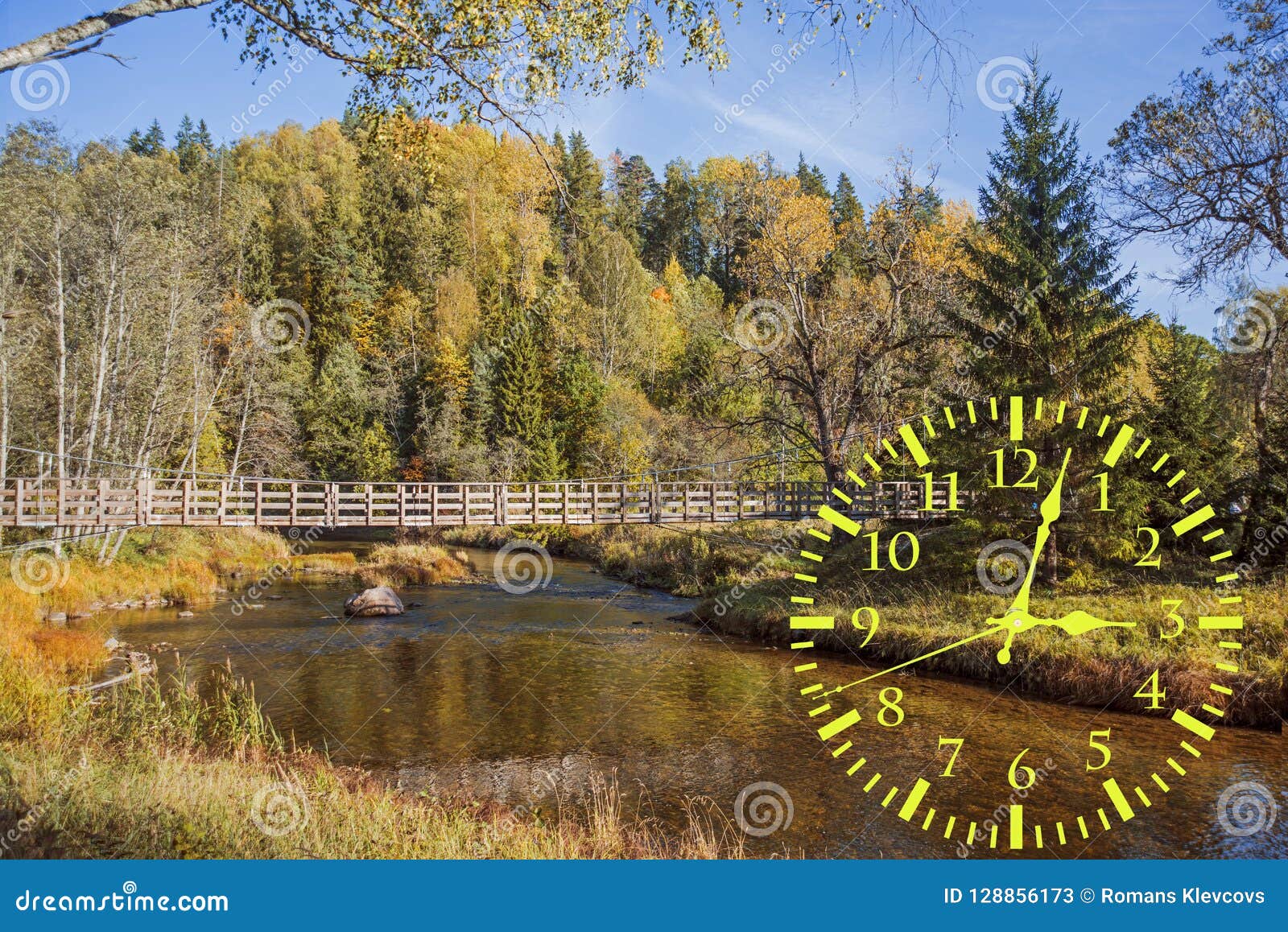 Autumn Landscape Abstraction. Fall Back Time Stock Image - Image of ...