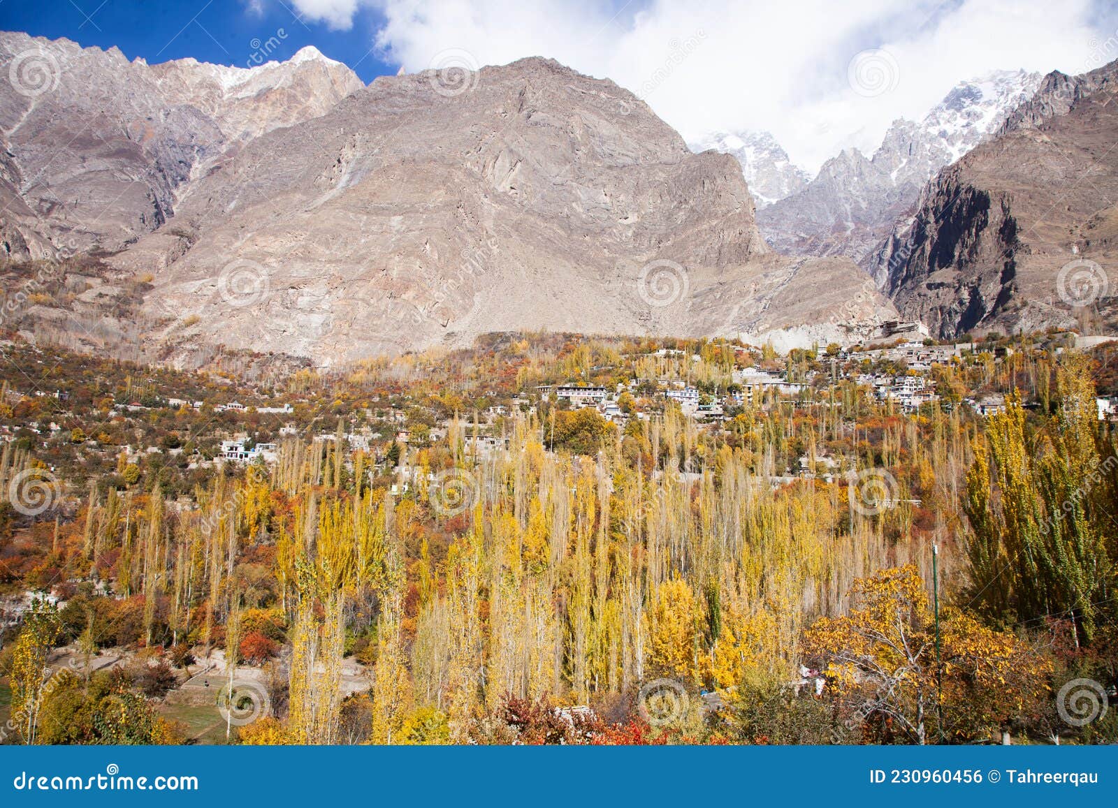 Autumn Landscape of Hunza Valley Stock Photo - Image of nature ...