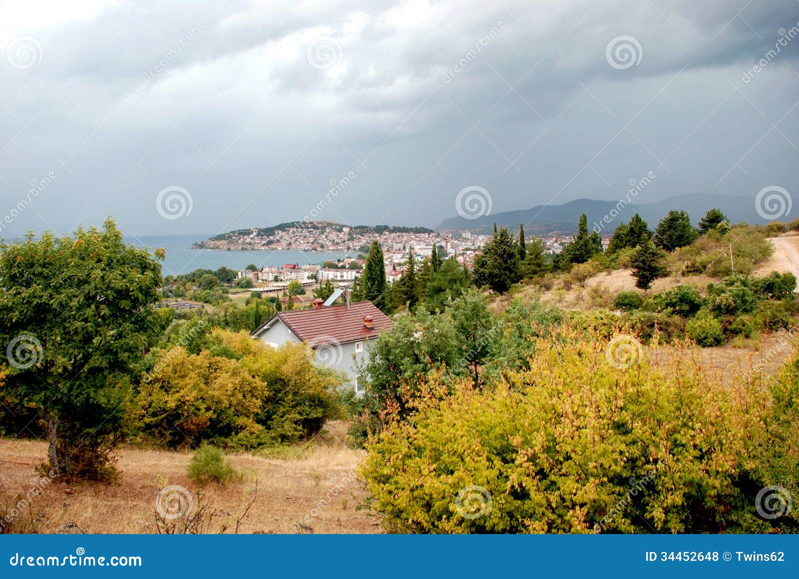 Autumn landscape stock photo. Image of landscape, green - 34452648
