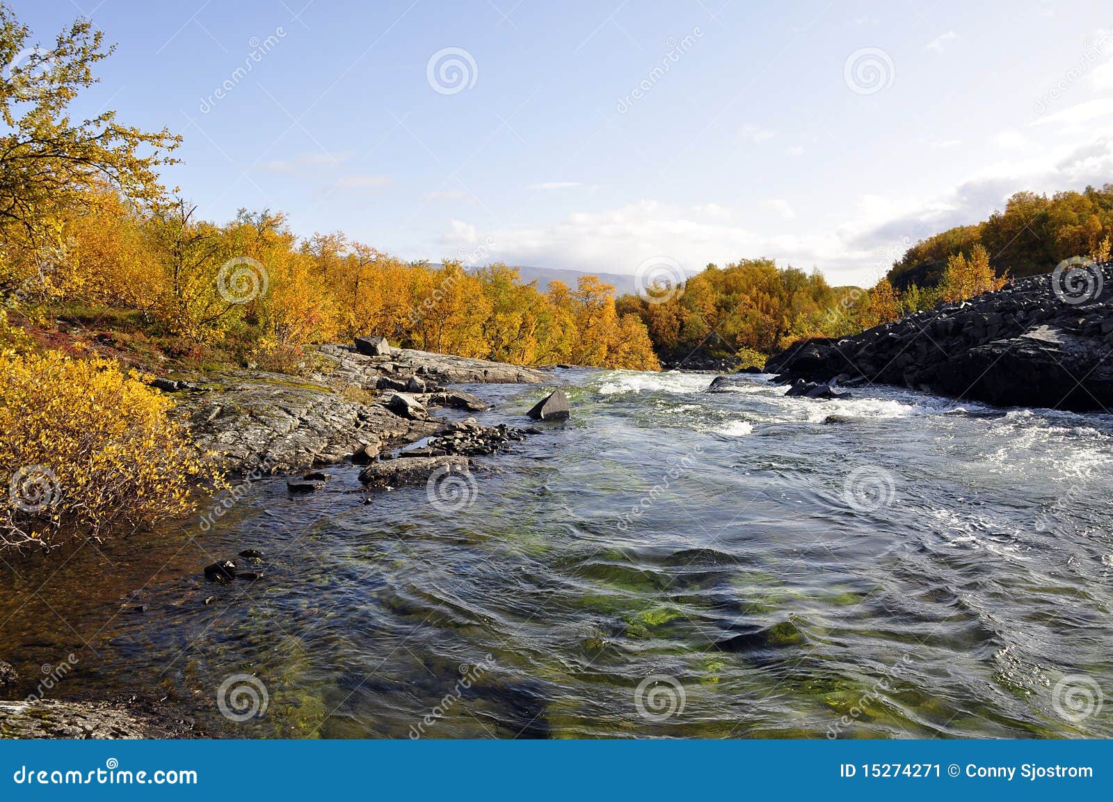 Autumn landscape in Sweden stock image. Image of nature - 15274271