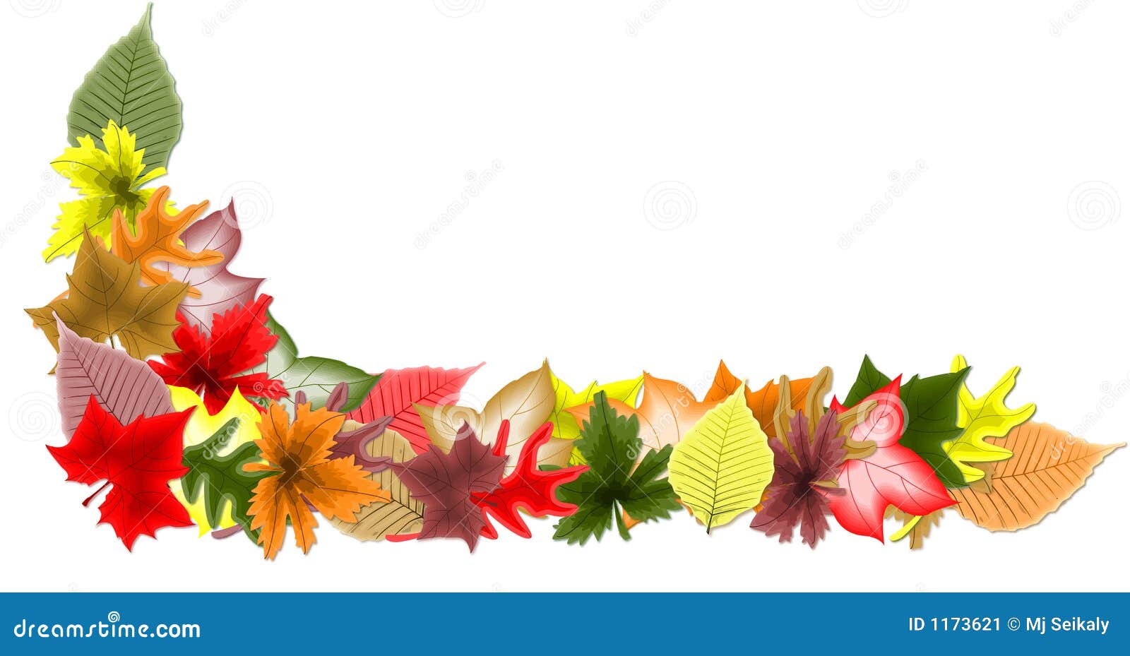 Autumn leaf border stock illustration. Illustration of leaf - 1173621