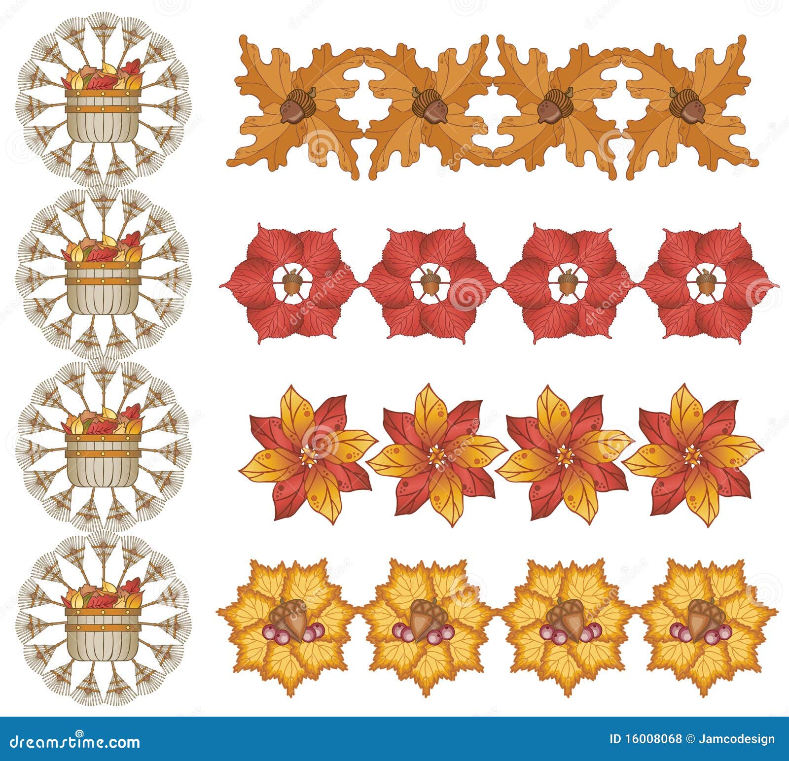 Autumn Leaf Designs stock vector. Illustration of season - 16008068