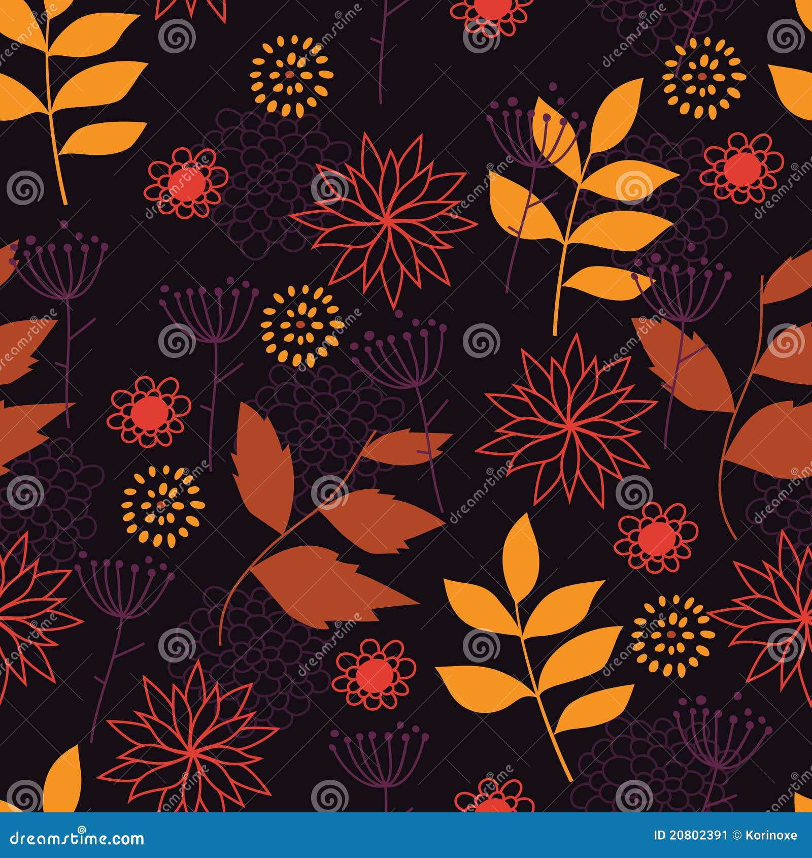 Autumn leaf fall stock vector. Illustration of forest - 20802391