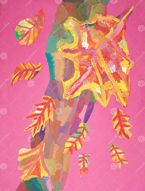 Autumn Leaf Fall Stock Illustration Illustration Of Bright 29486545
