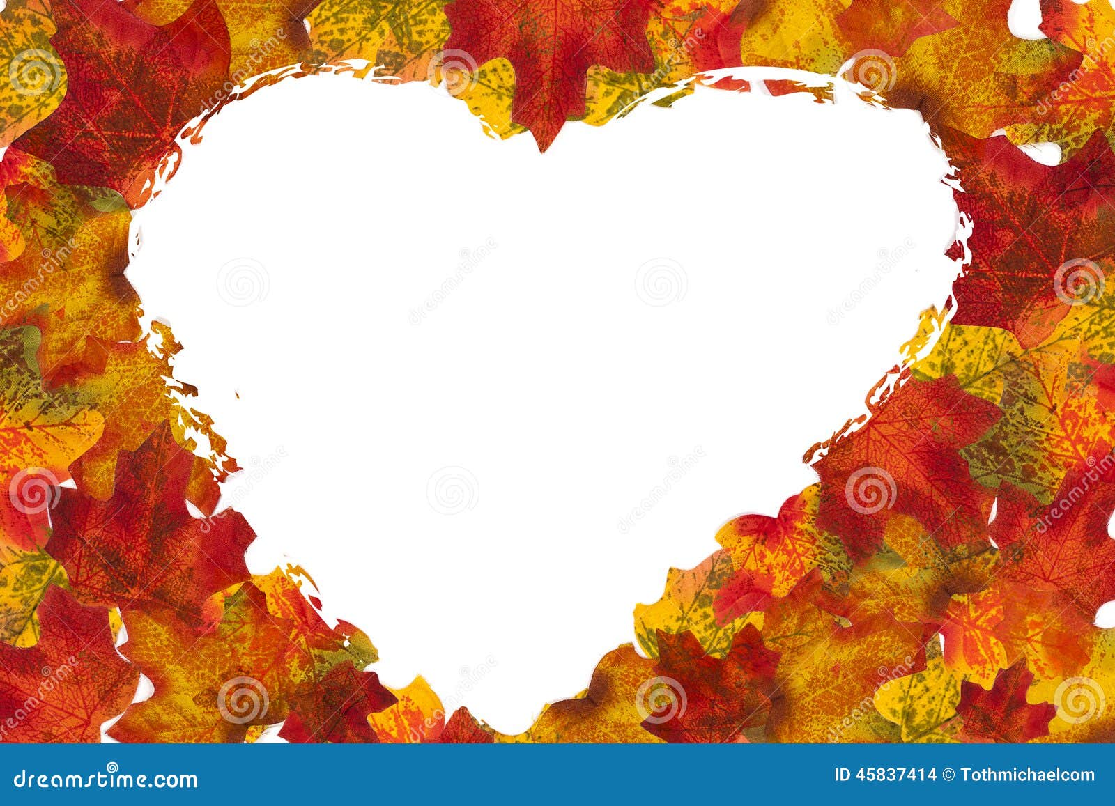 Autumn Leaf Heart Background Foto de archivo - Imagen de oferta ...