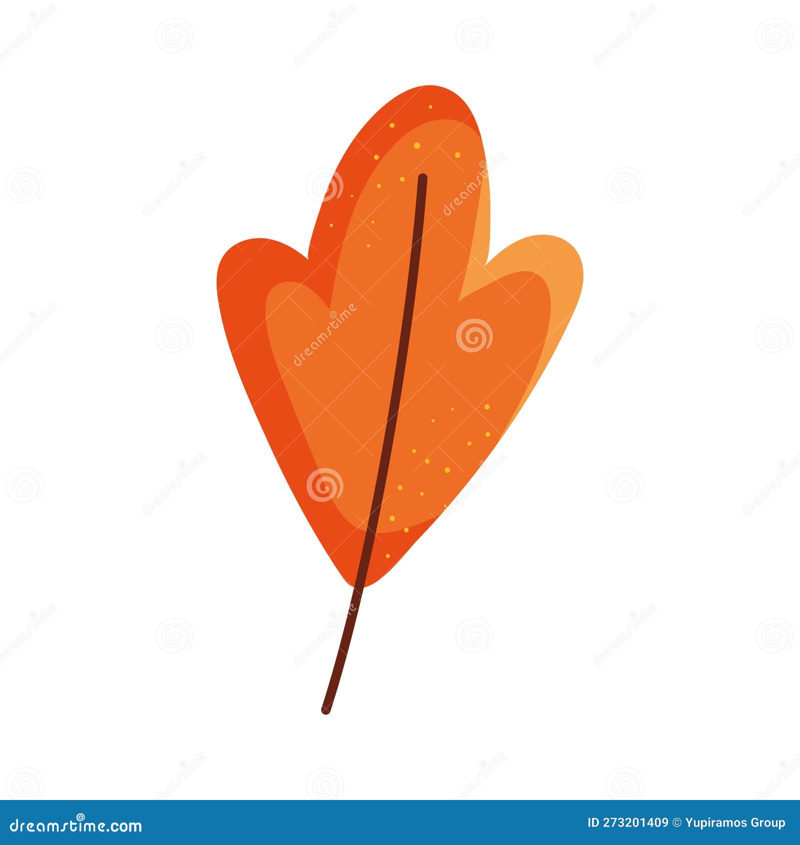 Autumn leaf icon stock vector. Illustration of decoration - 273201409