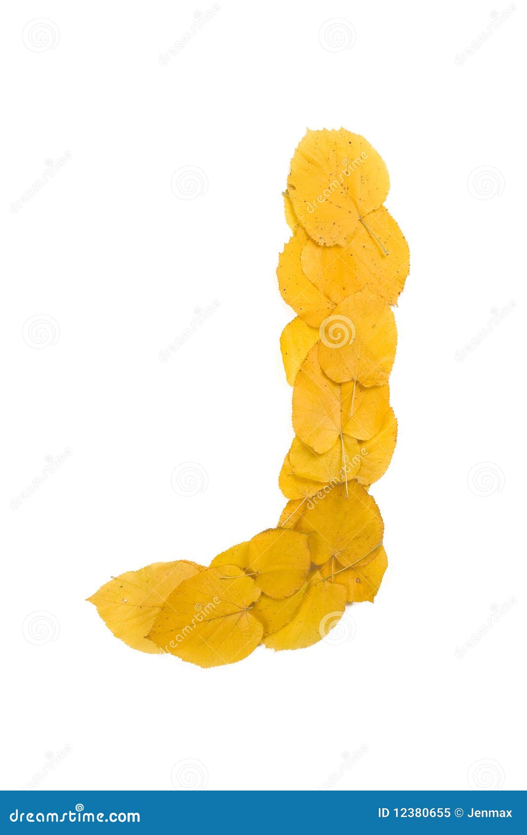 Autumn leaf letter stock image. Image of colorful, november - 12380655