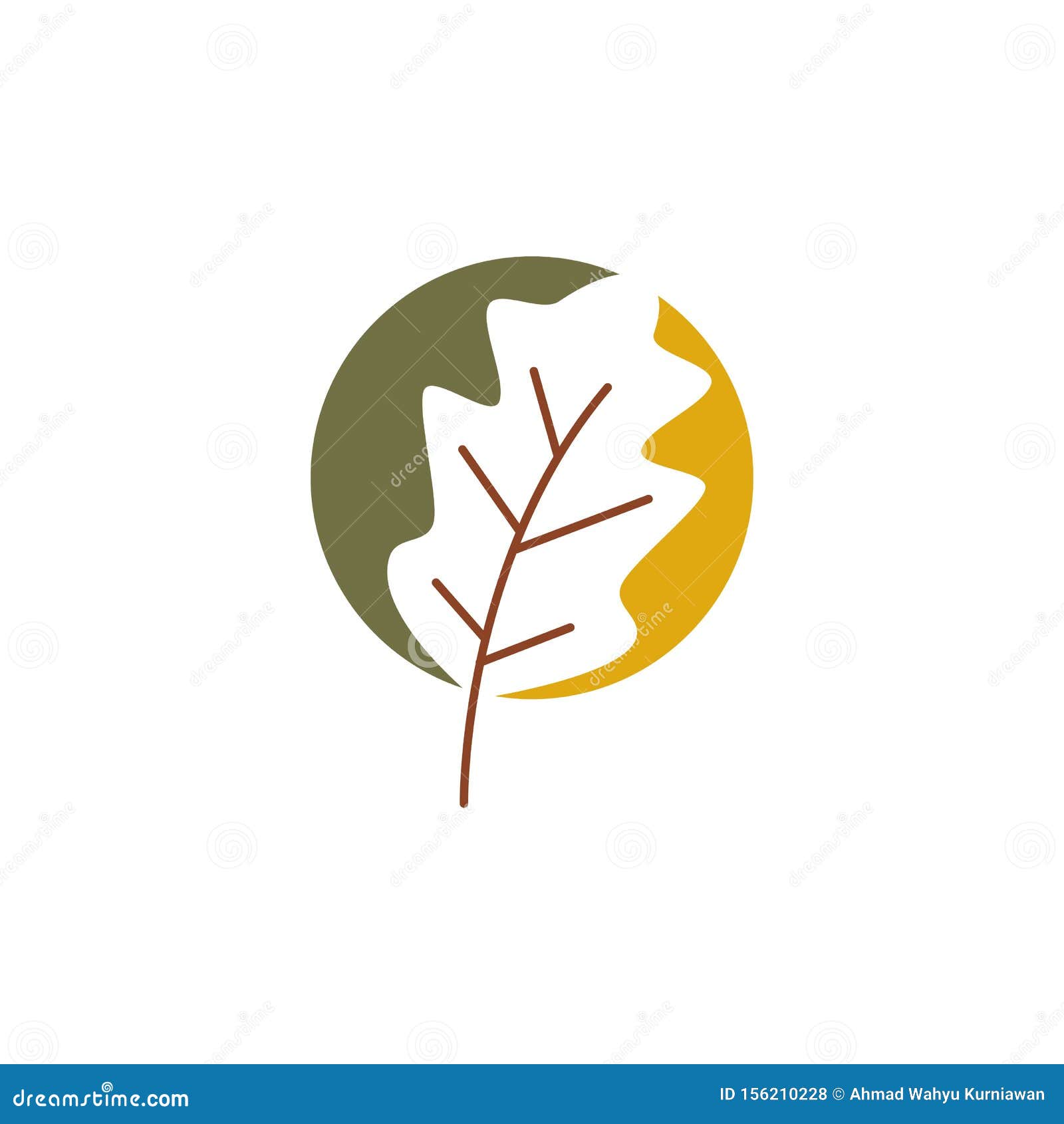 Autumn Leaf logo template stock vector. Illustration of isolated ...