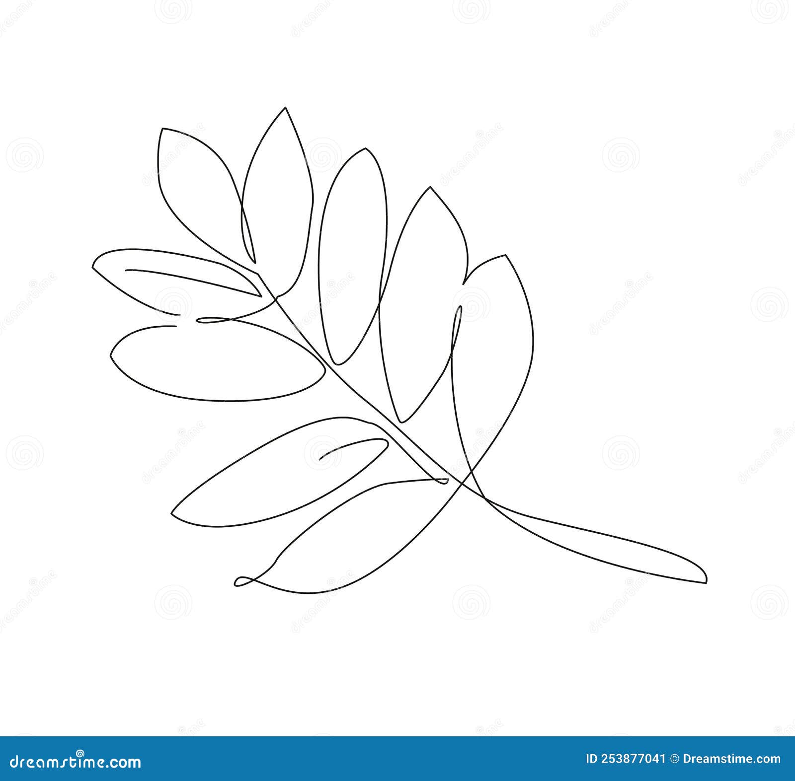 Autumn Leaf One Line Illustration. Line Art Maple Leaves Stock Vector ...