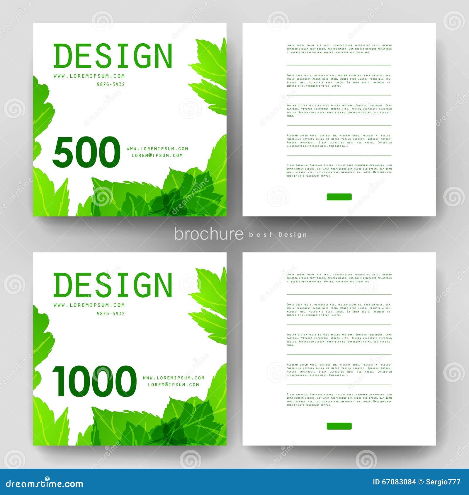 Autumn Leaf Ornament Vector Brochure Template. Flyer Layout Stock ...