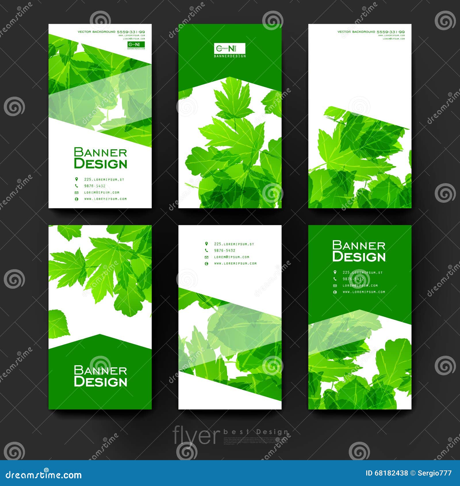 Autumn Leaf Ornament Vector Brochure Template. Flyer Layout Stock ...