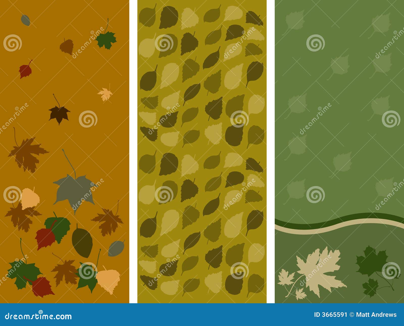 Strip Pattern Colored Autumn Leaves Stock Illustrations – 8 Strip ...