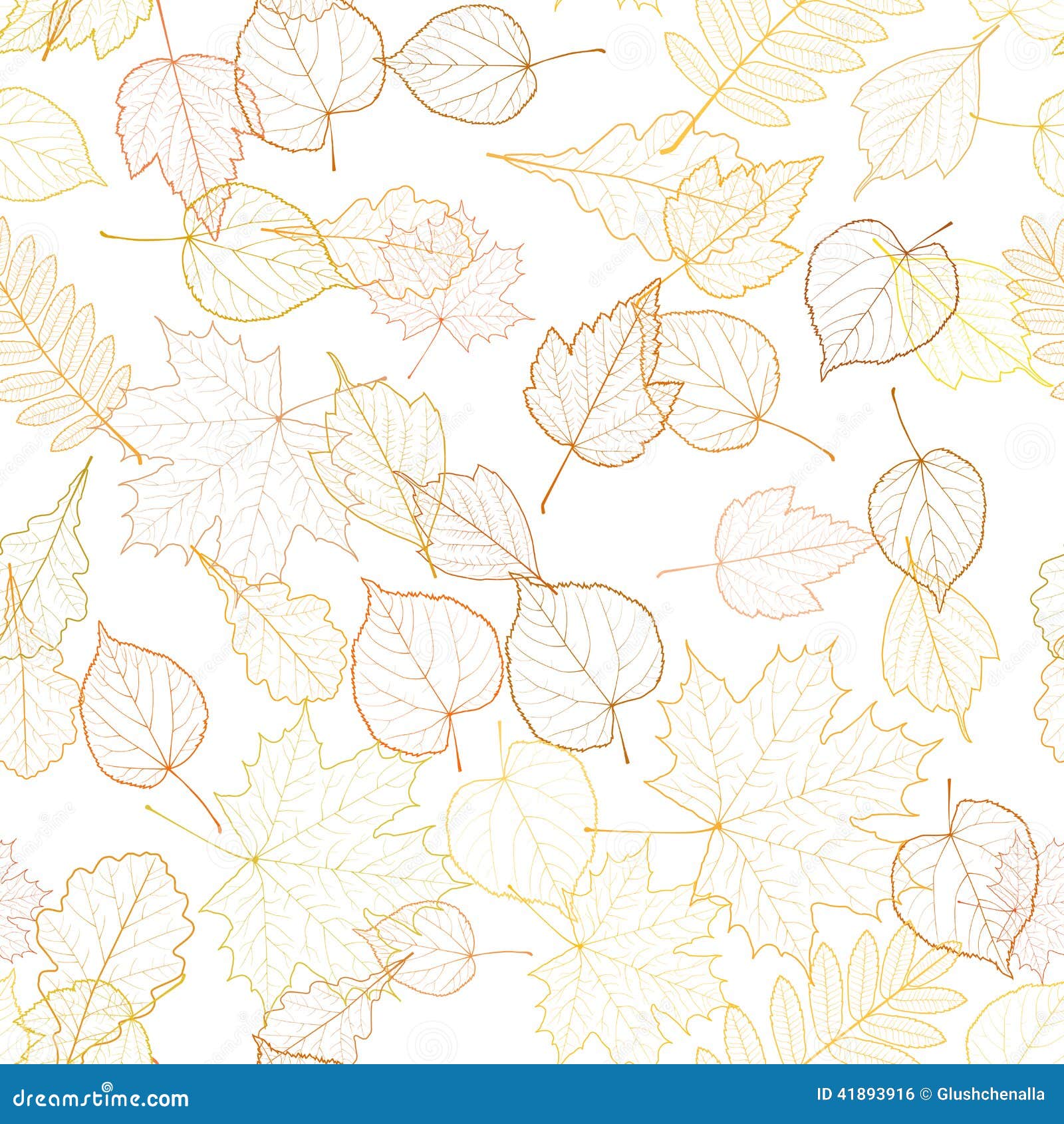 Autumn Leaf Skeletons Template. Stock Vector - Illustration of black ...