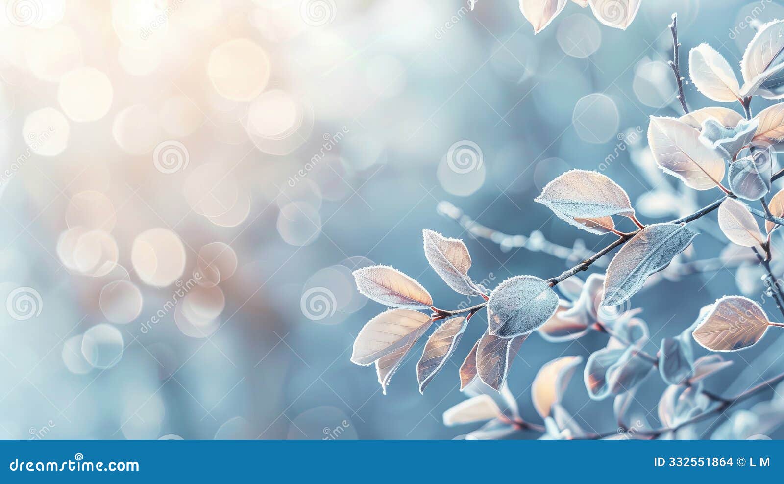 Autumn Leafs on Light Blue Background Stock Photo - Image of yellow ...