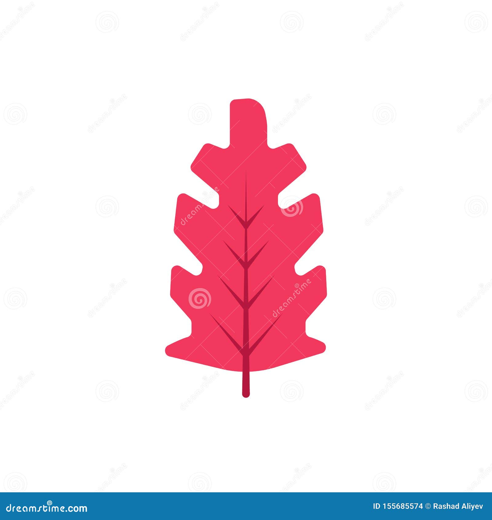 Autumn Leave, Red Icon. Element of Color Autumn Flora Icon Stock ...