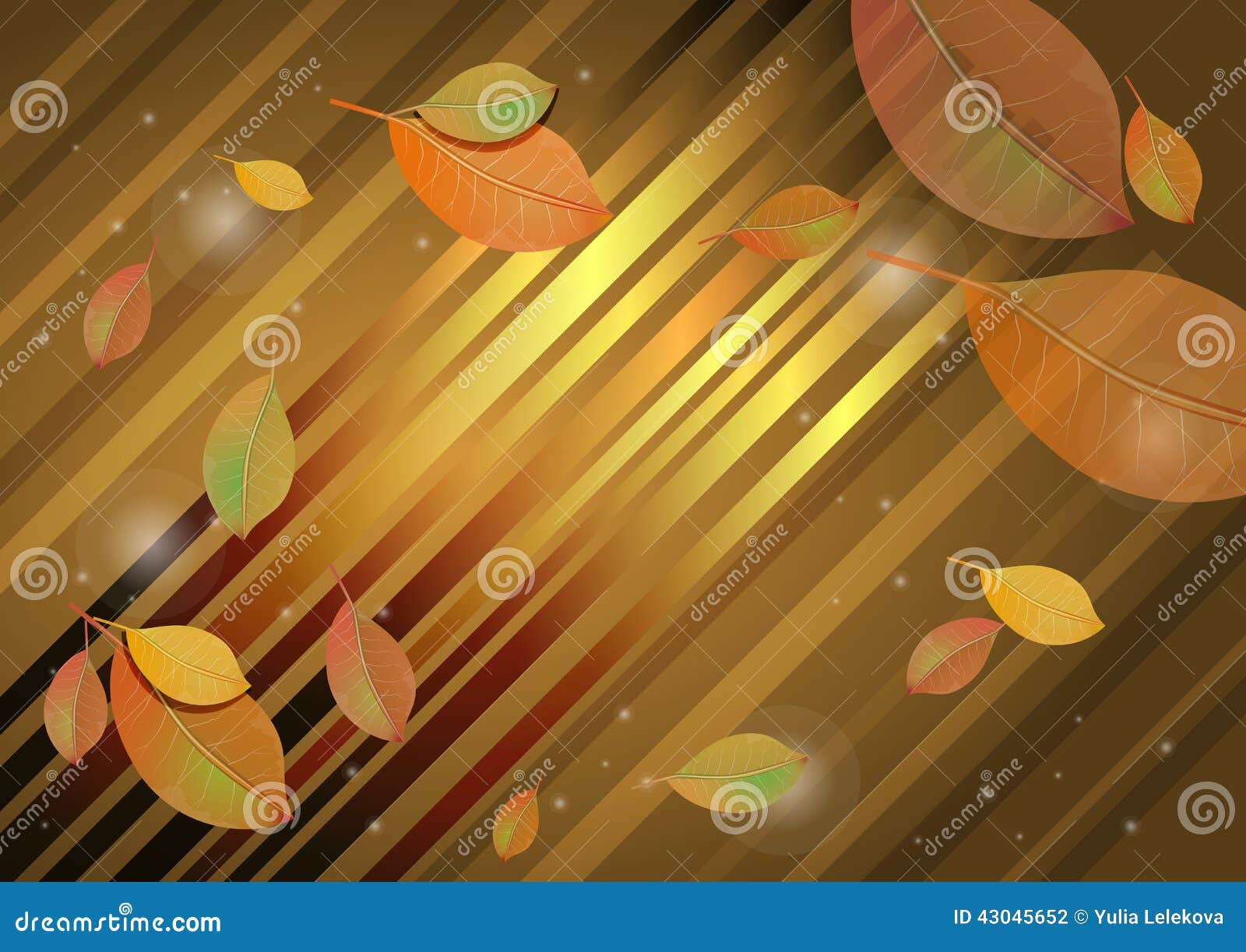 Autumn Leaves Abstract Background Stock Vector - Illustration of colors ...