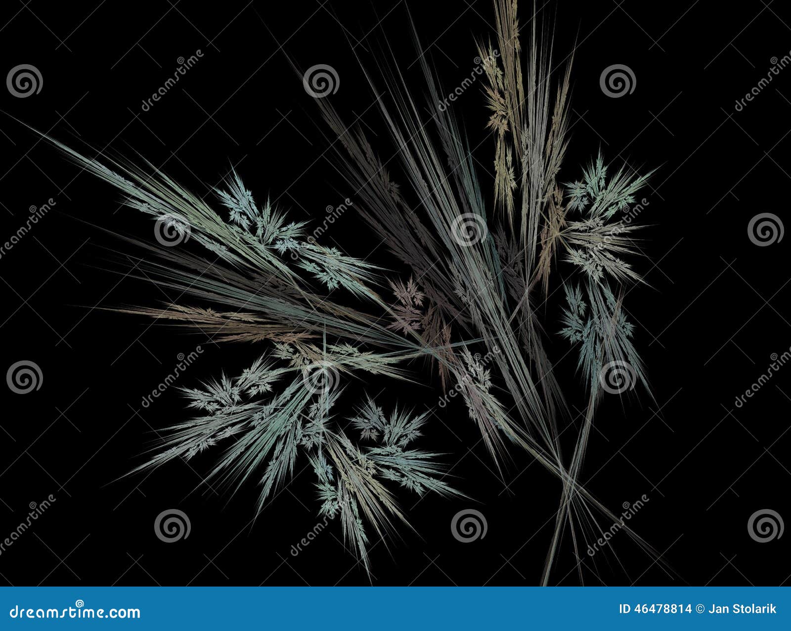 Autumn Leaves Abstract Fractal Effect Light Background Stock Photo ...