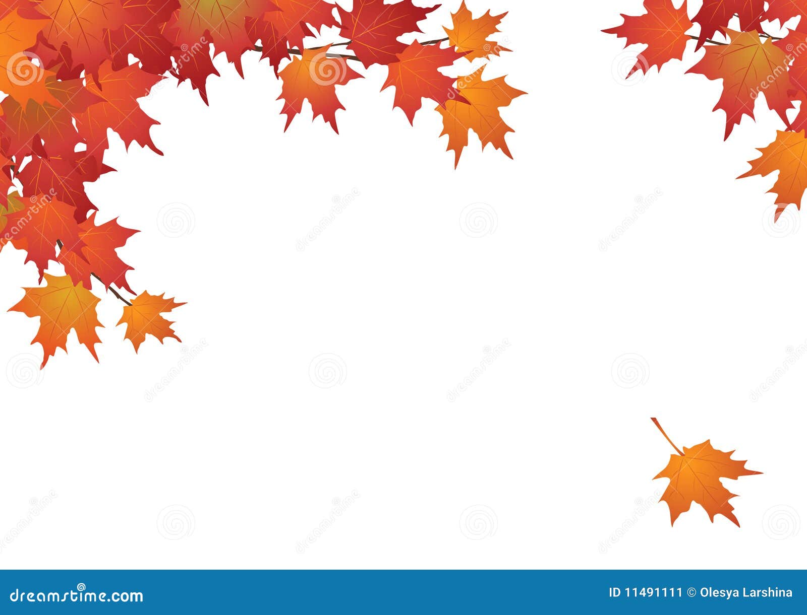 Autumn Leaves Background Frame Stock Vector - Illustration of nature ...