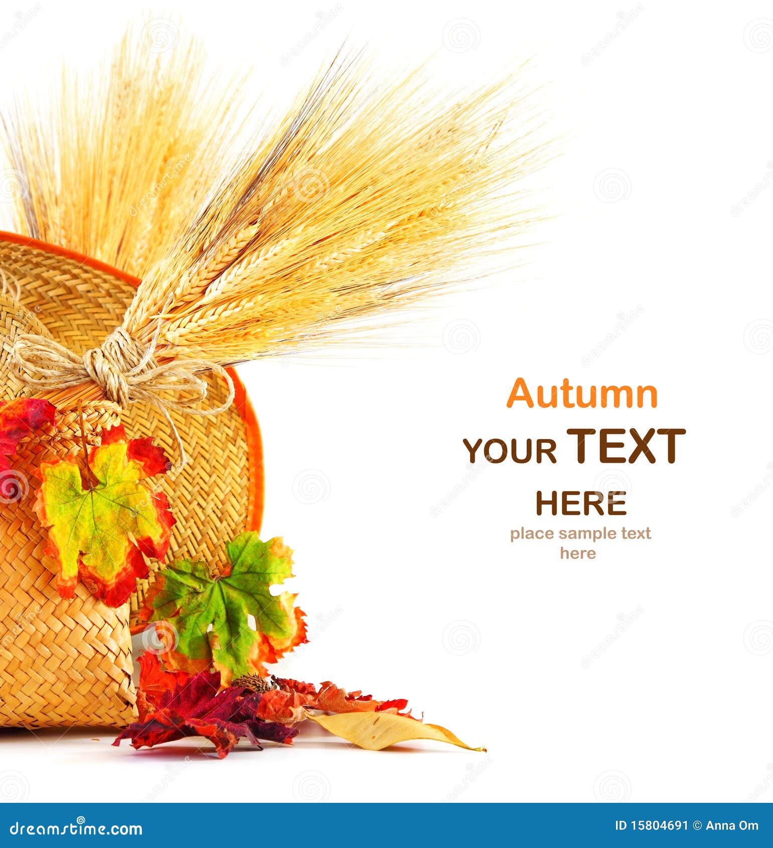 Autumn leaves border stock image. Image of autumn, fall - 15804691