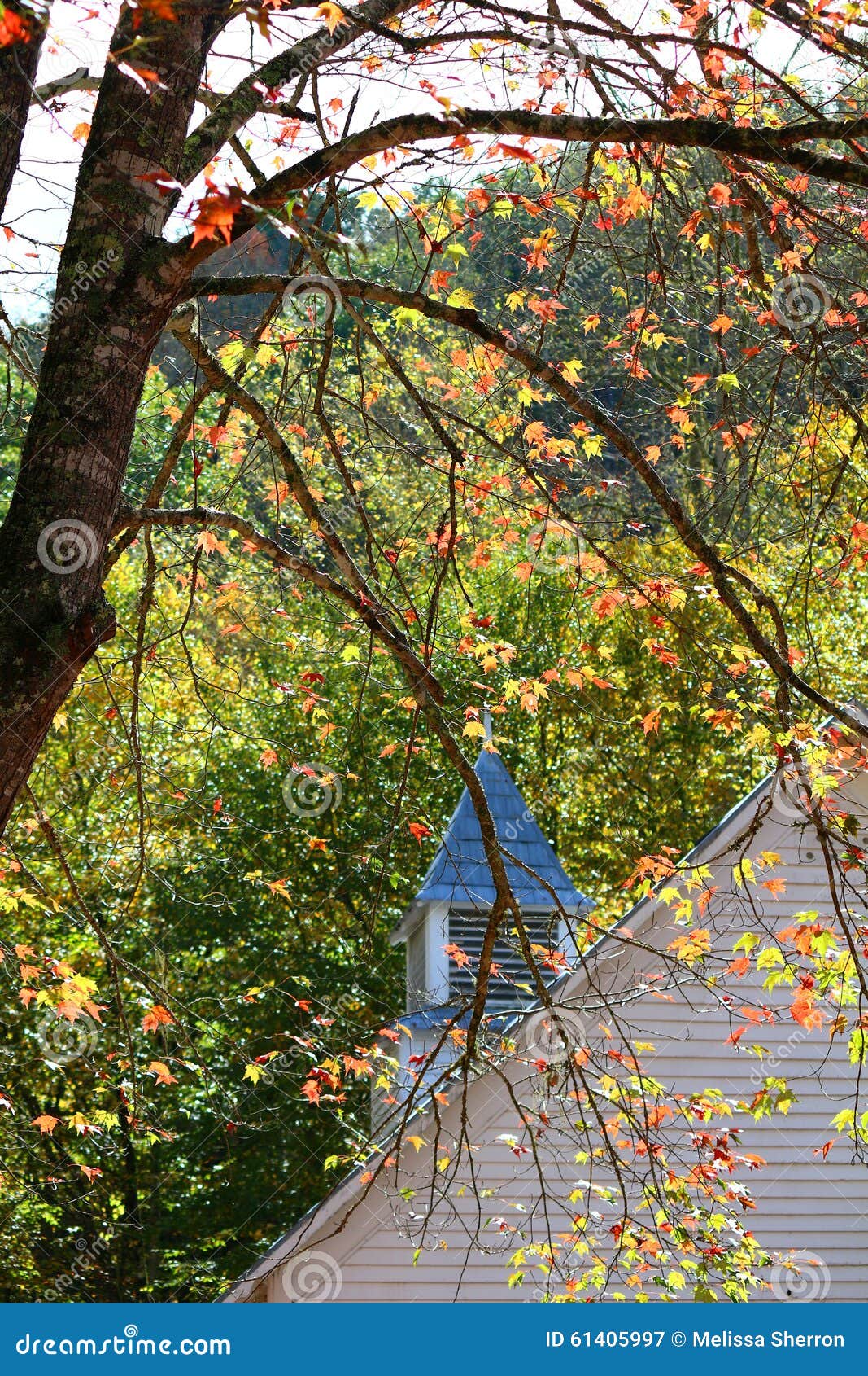 Autumn Leaves stock image. Image of nature, seasons, church - 61405997