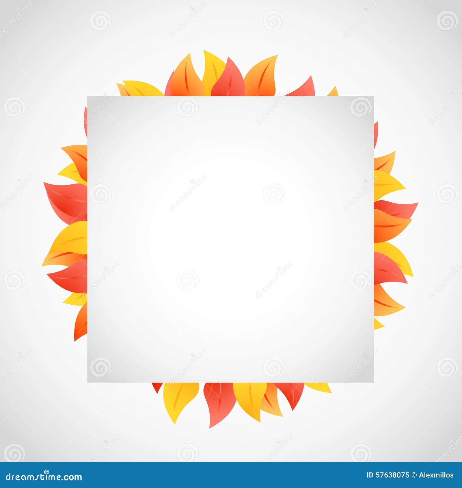 Autumn Leaves Cube Sign Illustration Stock Illustration - Illustration ...