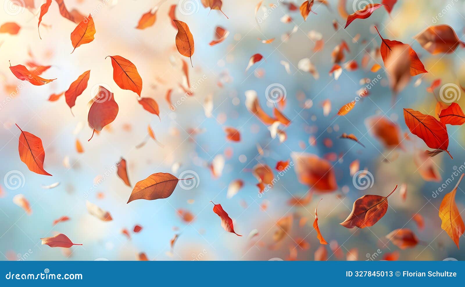 Autumn Leaves Flying and Falling Isolated on Background Stock ...