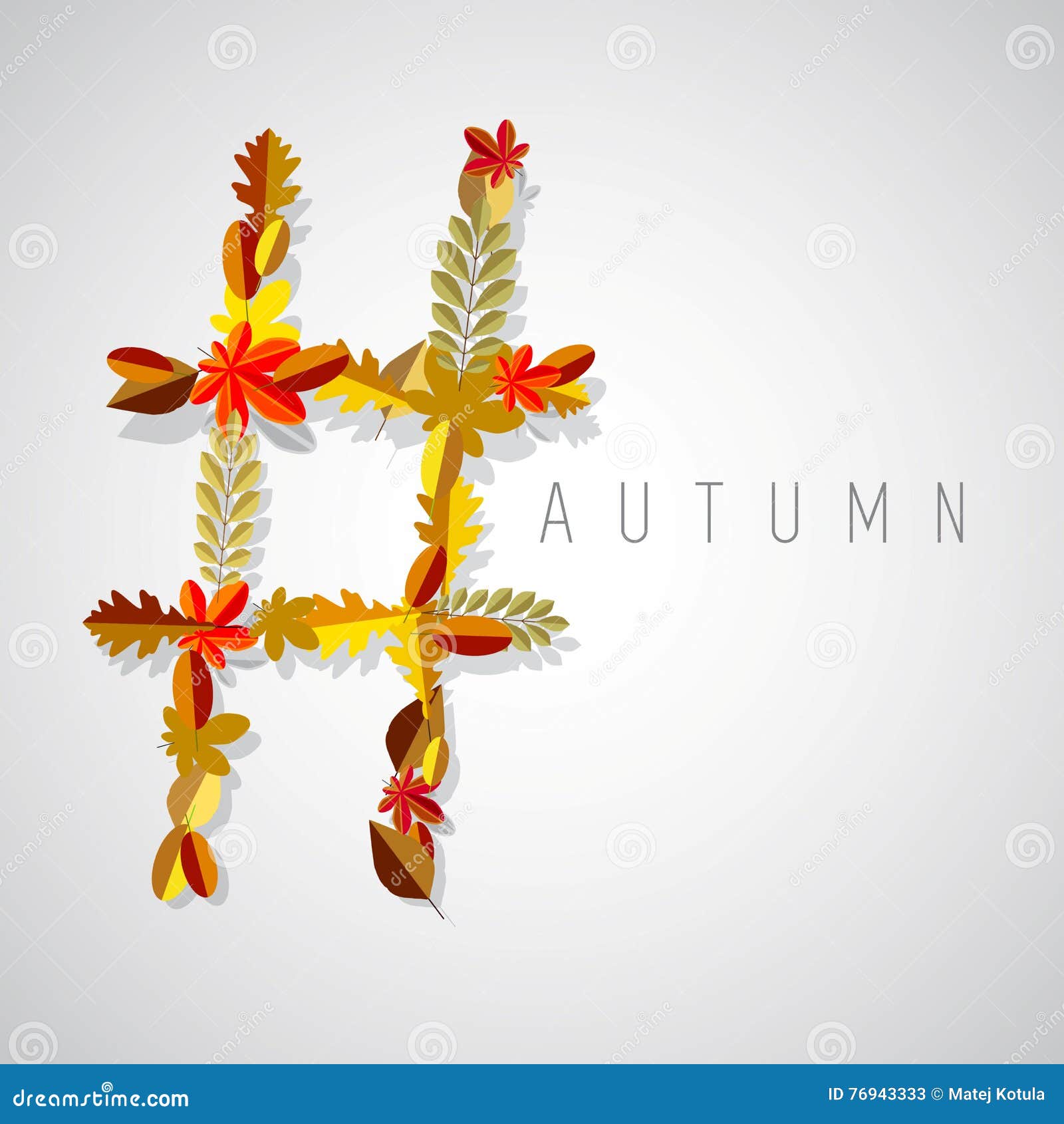 Autumn symbol stock illustration. Illustration of holiday - 76943333
