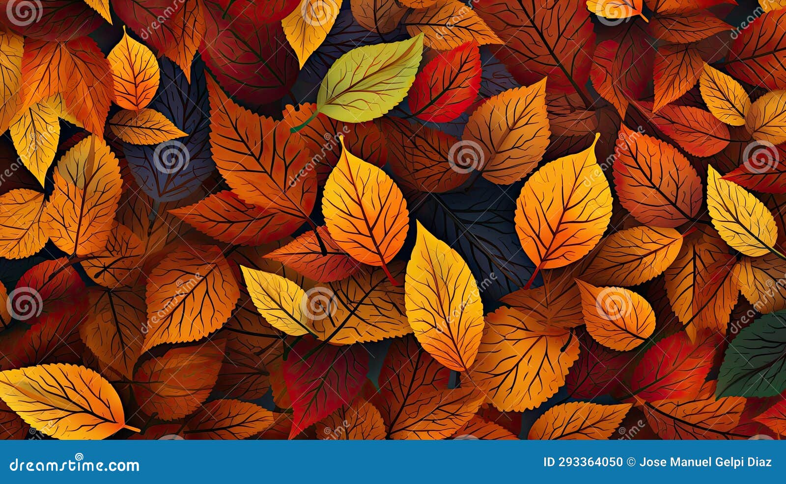 Autumn Leaves Isolated on Black Background. Collection of Fall Leaves ...