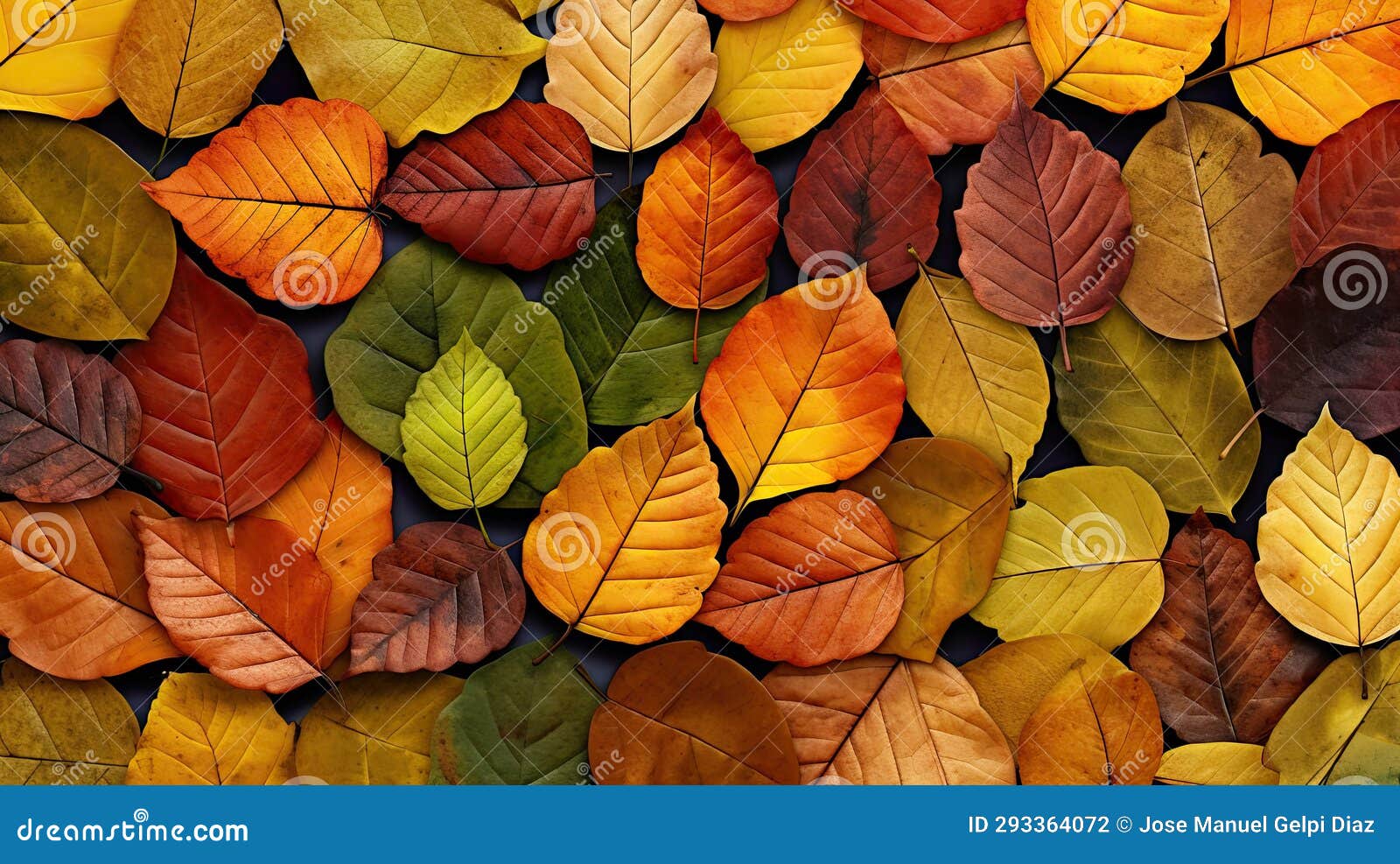 Autumn Leaves Isolated on Black Background. Collection of Fall Leaves ...