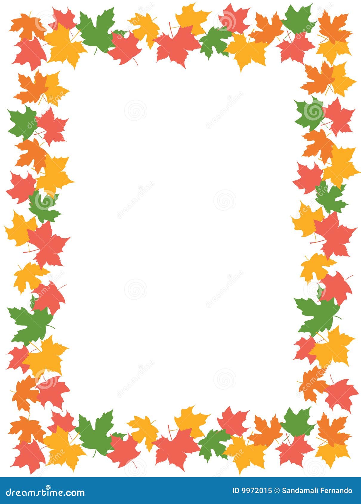 Autumn Leaves Clip Art Border