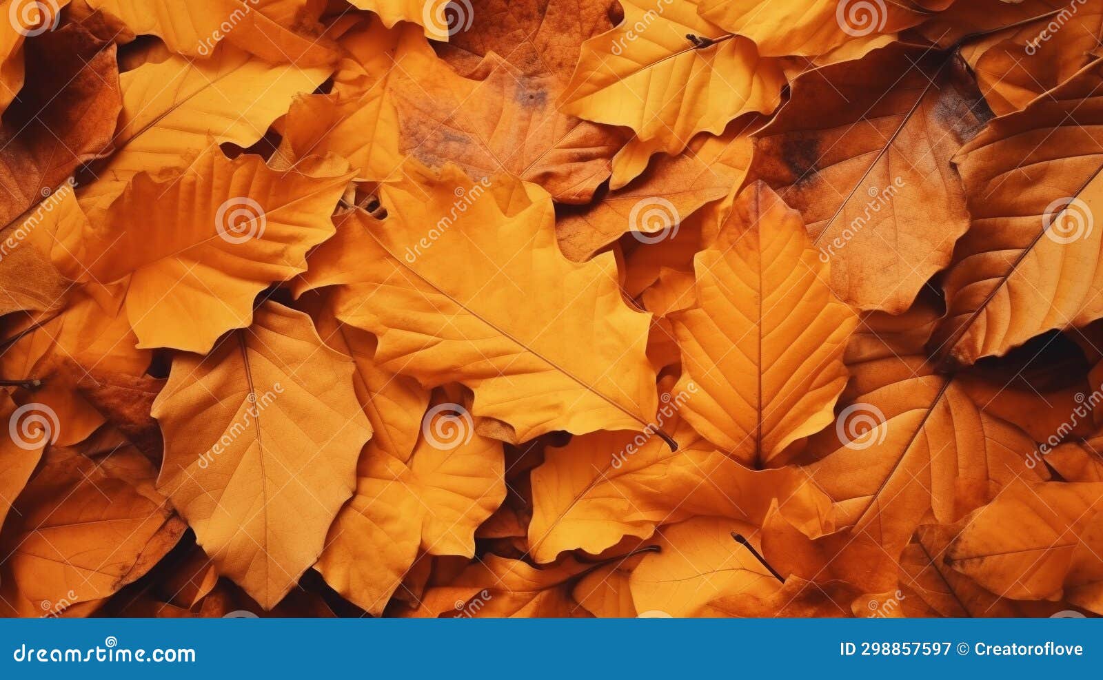 Autumn Leaves Orange Yellow Nature Background Stock Illustration ...