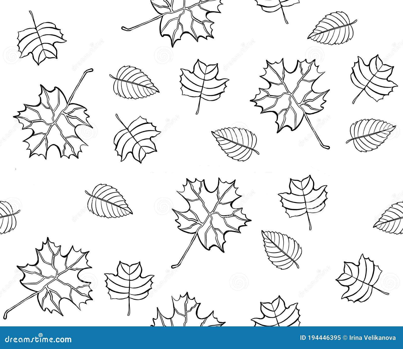 Autumn Leaves Pattern, Seamless Background Stock Vector - Illustration ...