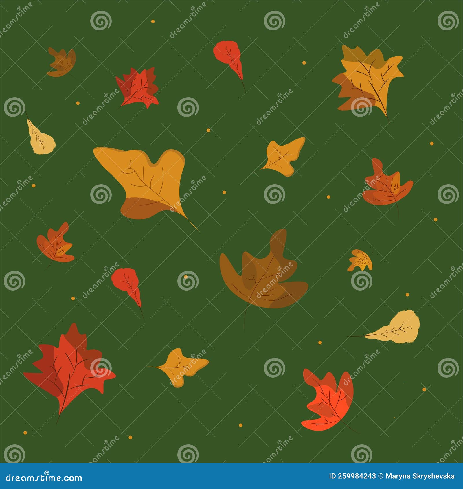 Autumn Leaves Pattern for You Stock Vector - Illustration of autumn ...