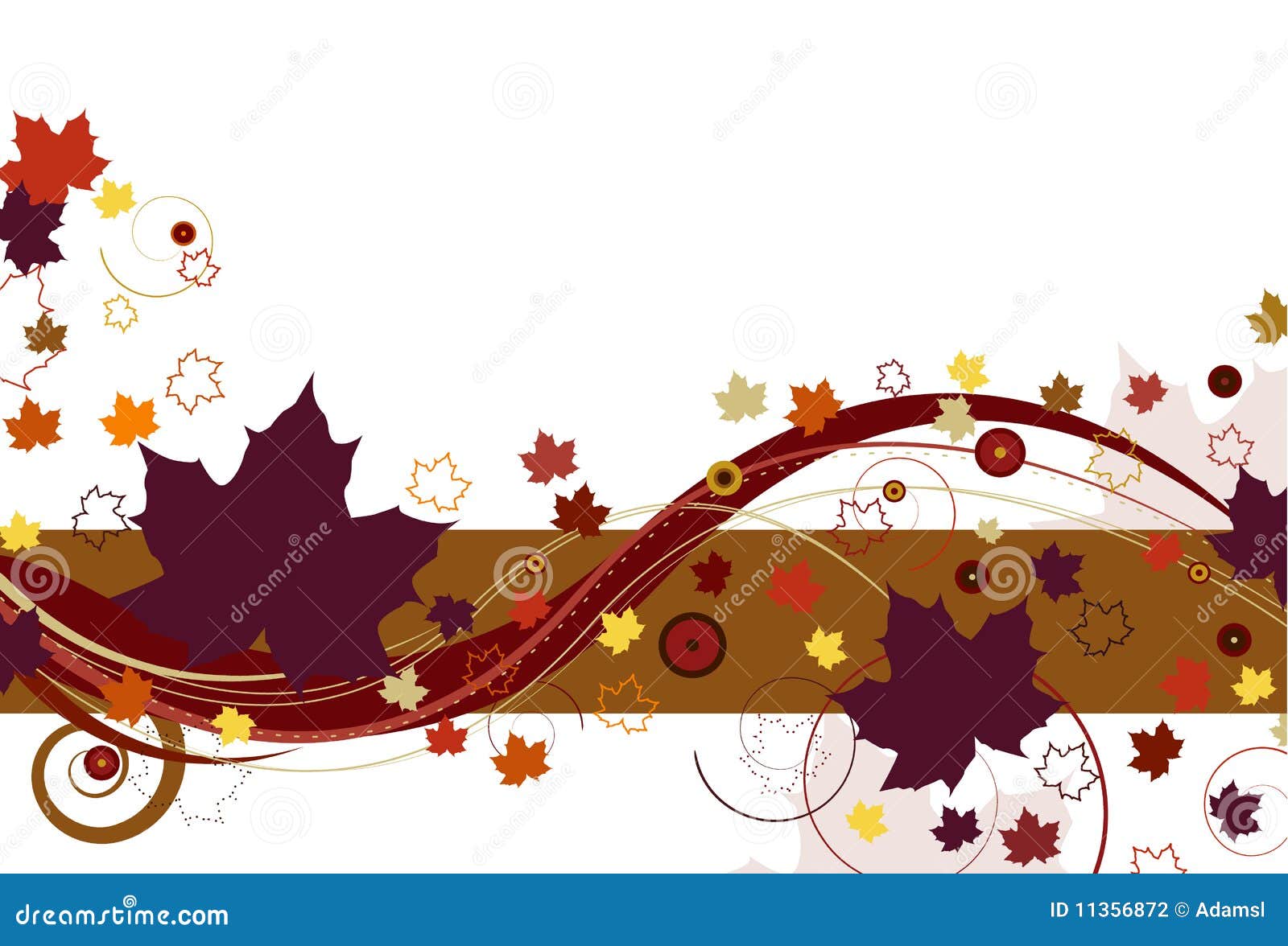 Autumn Leaves in Purple stock vector. Illustration of element - 11356872