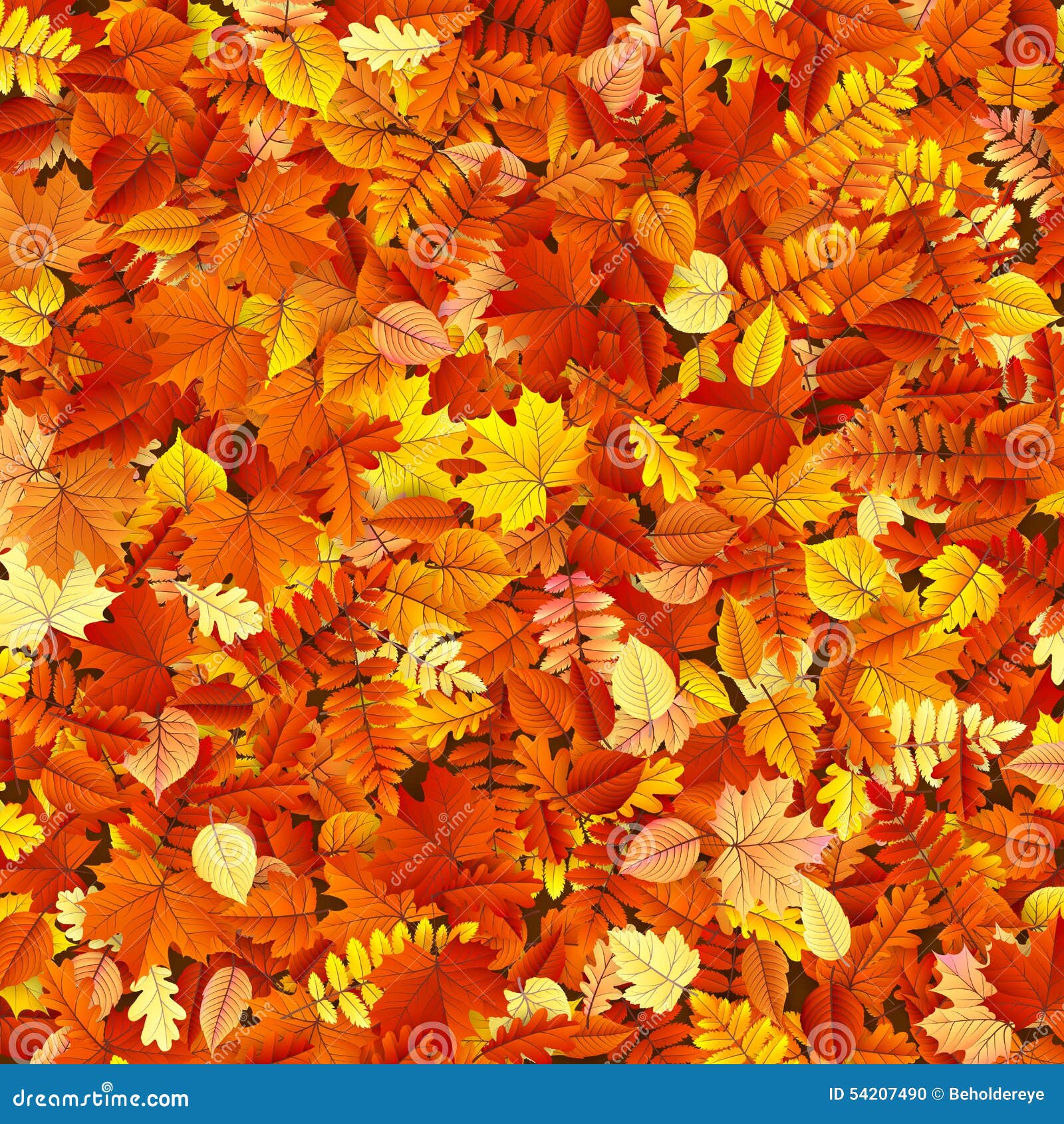 Autumn Leaves Texture EPS 10 Stock Vector - Illustration of emblem ...