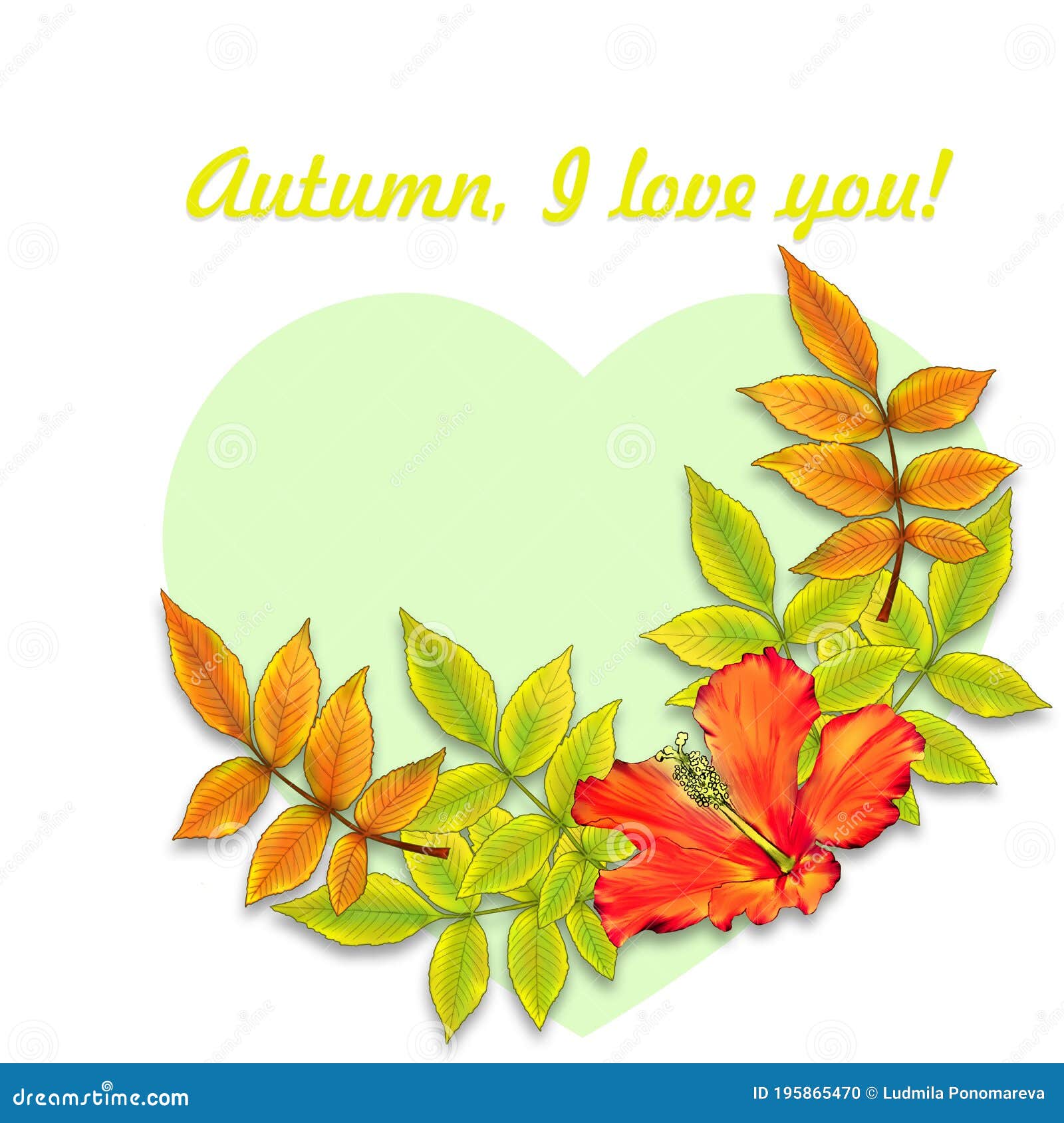 Autumn Leaves-the Theme of Autumn. Stock Illustration - Illustration of ...