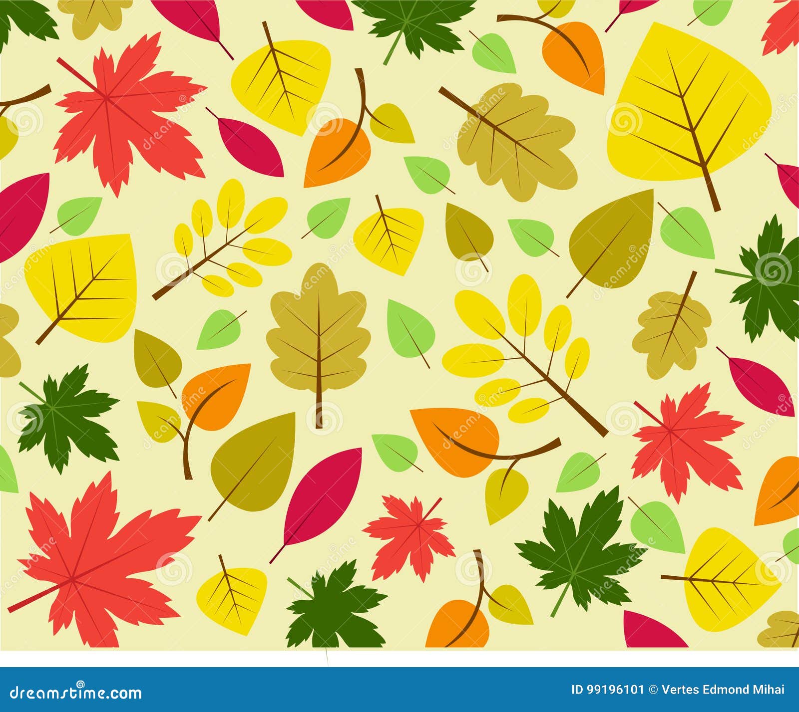 Autumn Leaves Vector Illustration Stock Vector - Illustration of beauty ...