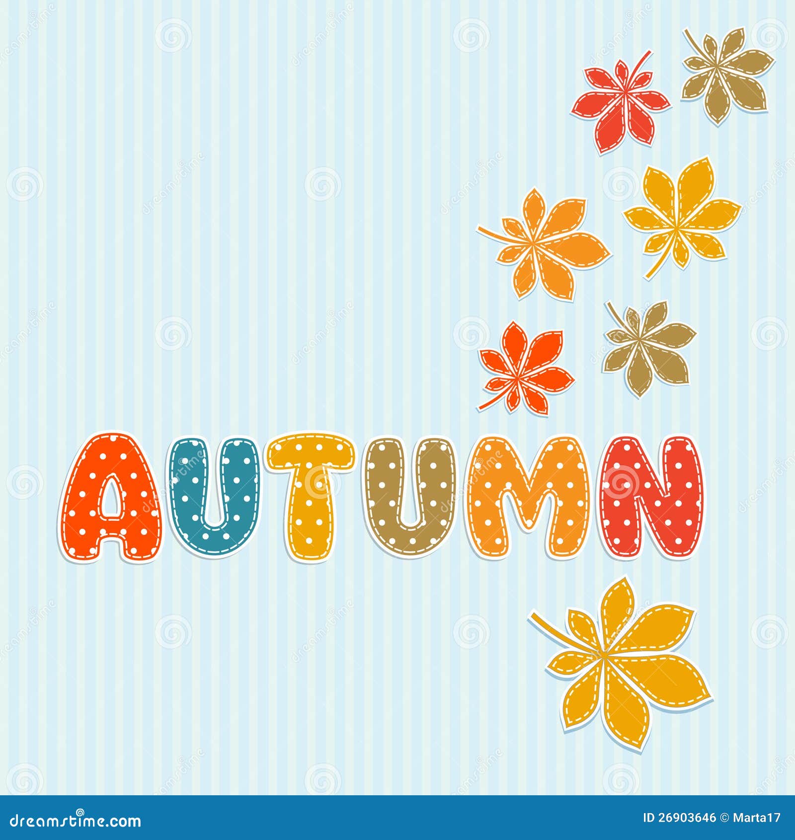 Autumn lettering stock vector. Illustration of print - 26903646