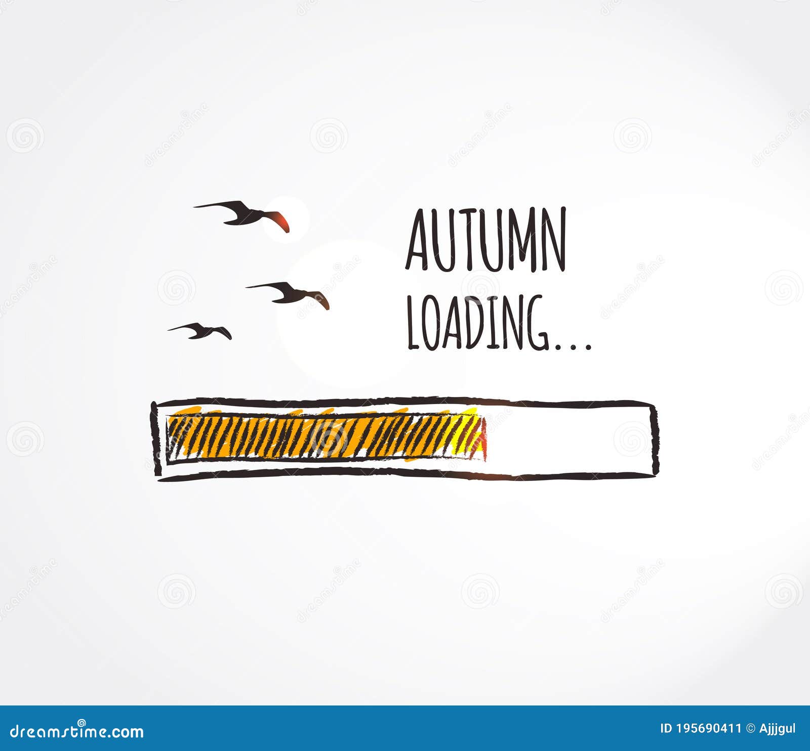 Autumn loading stock illustration. Illustration of august - 195690411