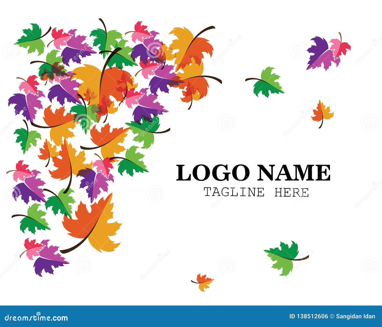 Autumn Logo Vector Template Stock Vector - Illustration of september ...