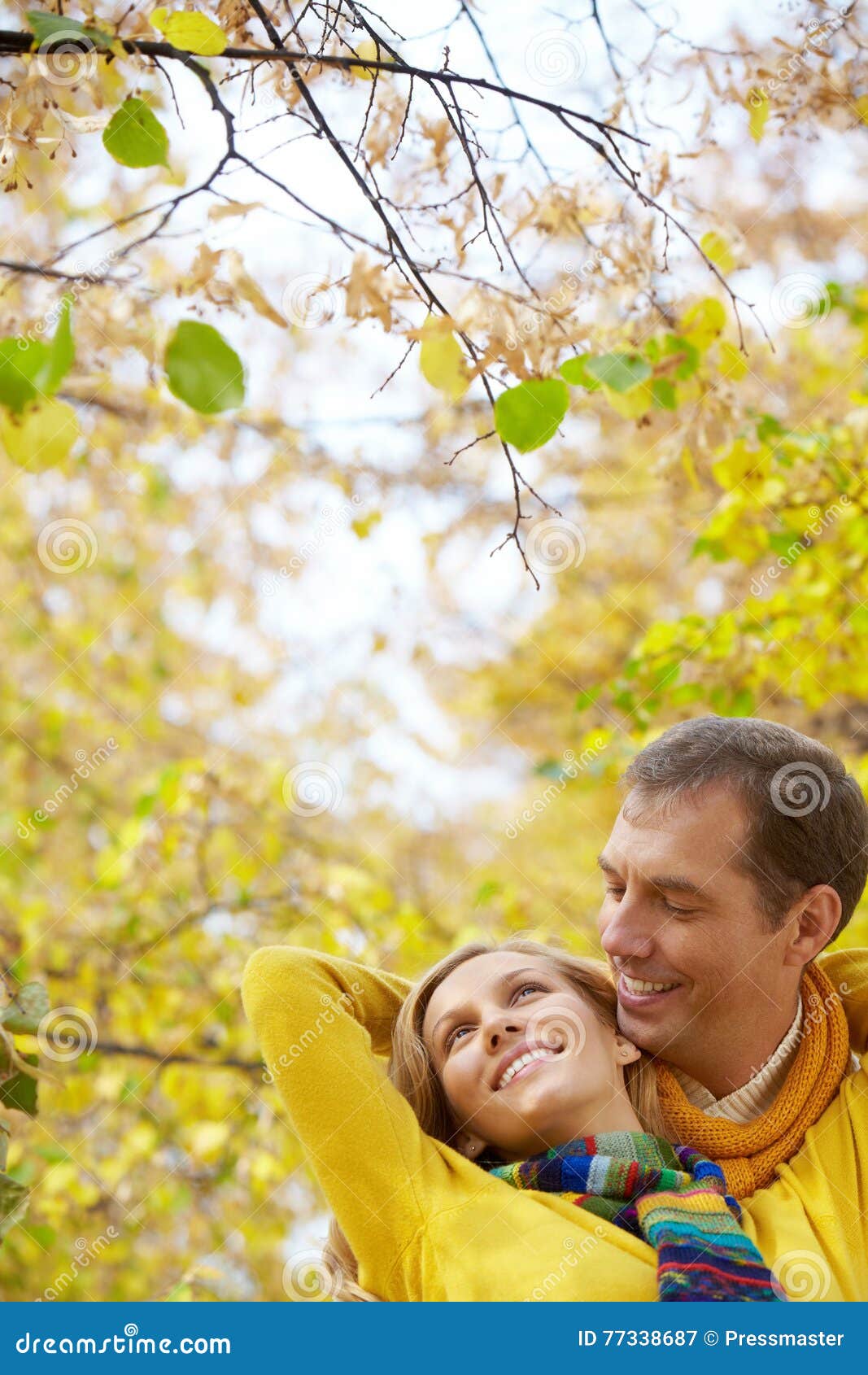 Autumn love stock image. Image of relationship, nature - 77338687