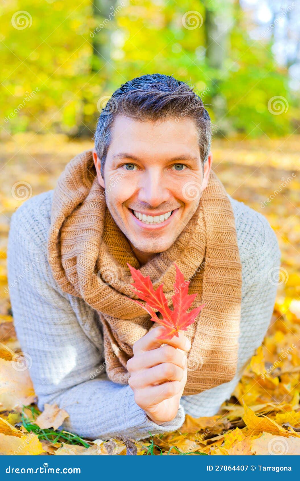Autumn male stock image. Image of clothes, model, hair - 27064407