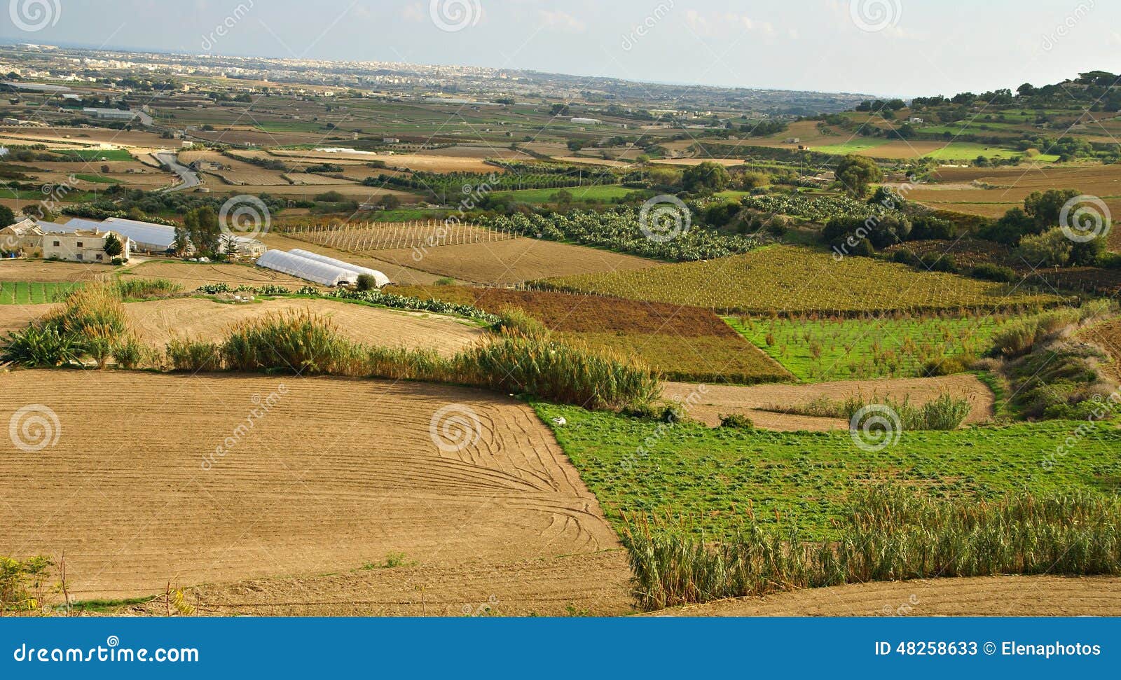 Autumn maltese landscape stock image. Image of countryside - 48258633