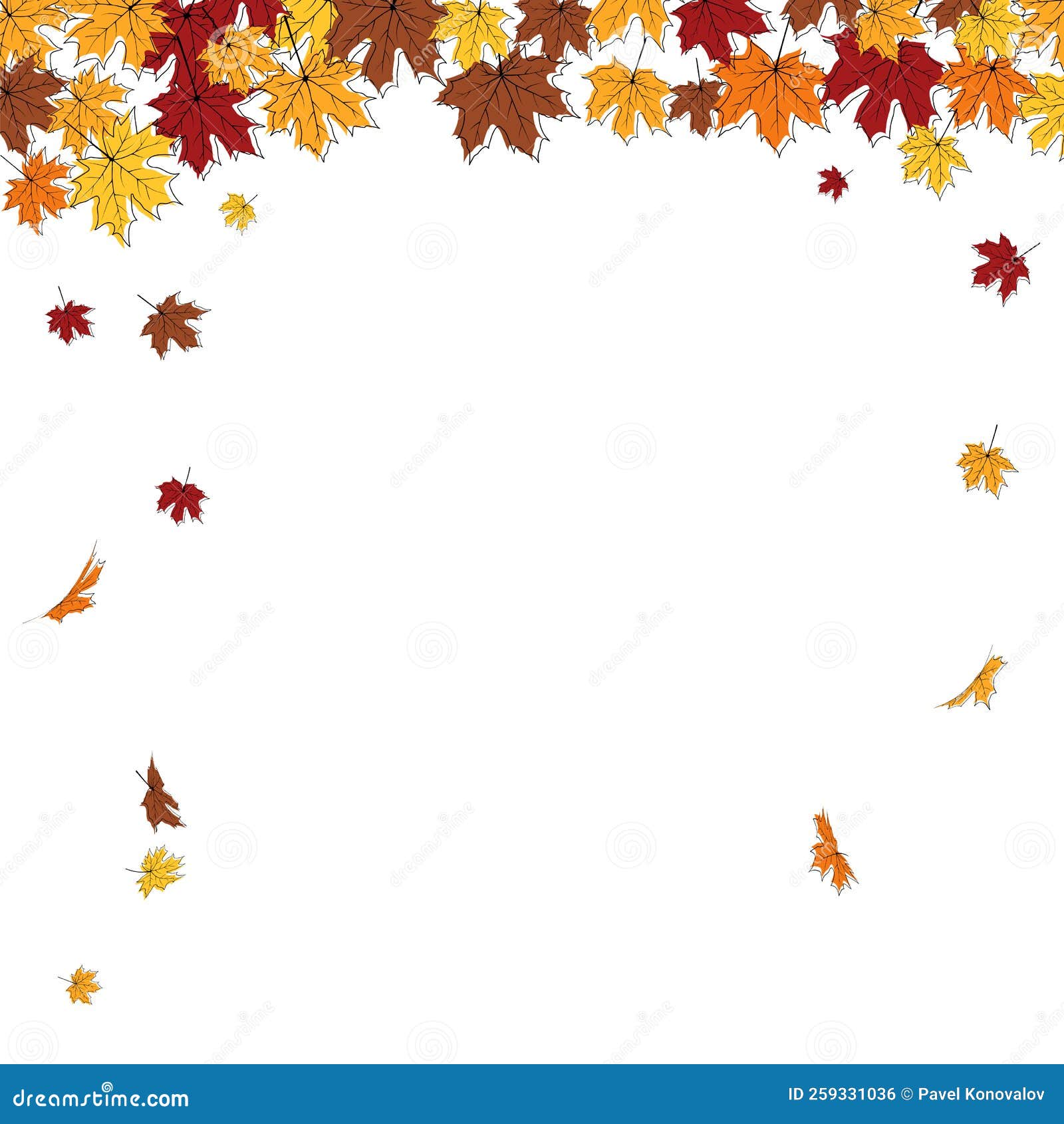 Autumn Maple Frame stock vector. Illustration of autumn - 259331036