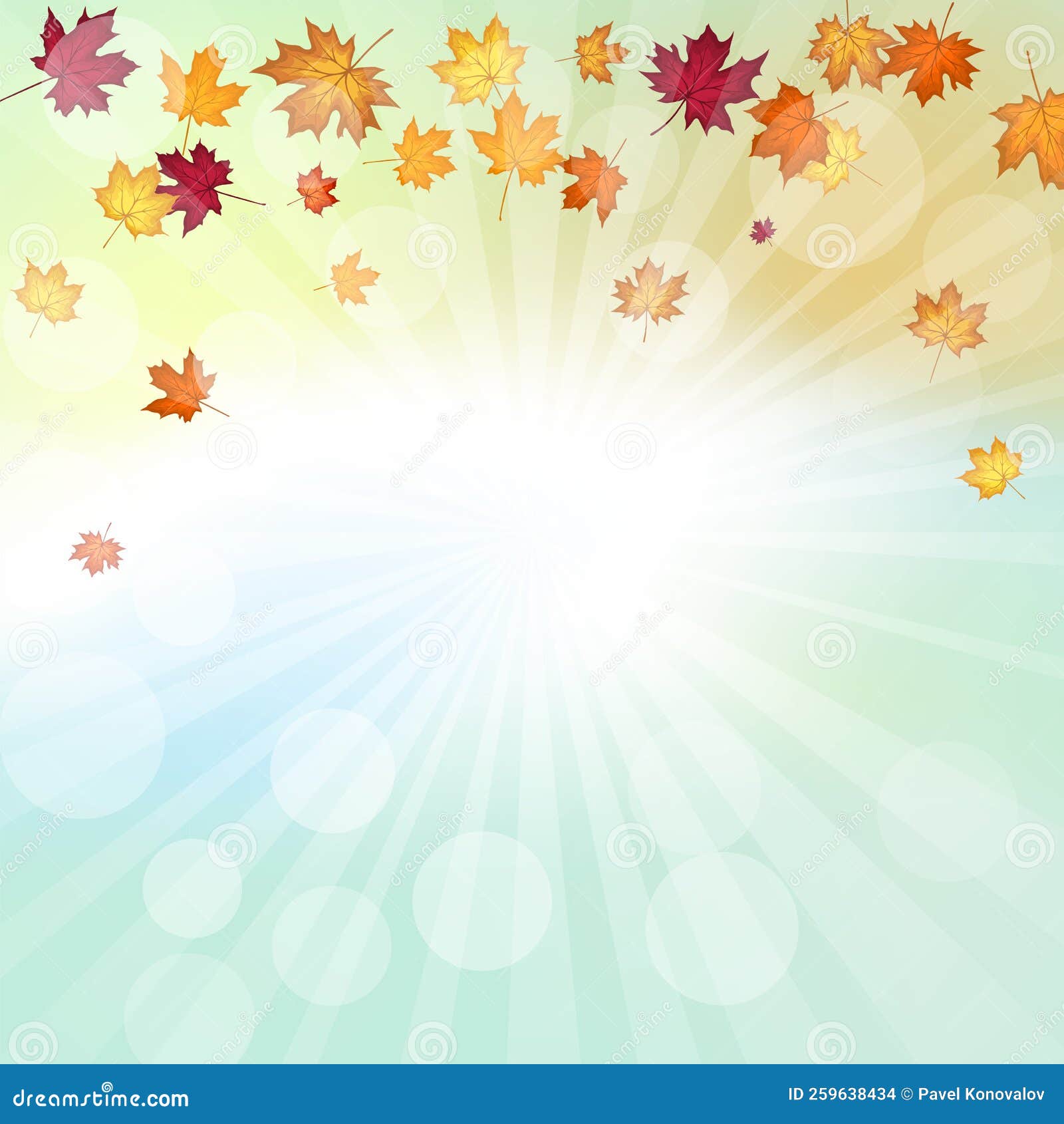 Autumn Maple Frame stock vector. Illustration of branch - 259638434